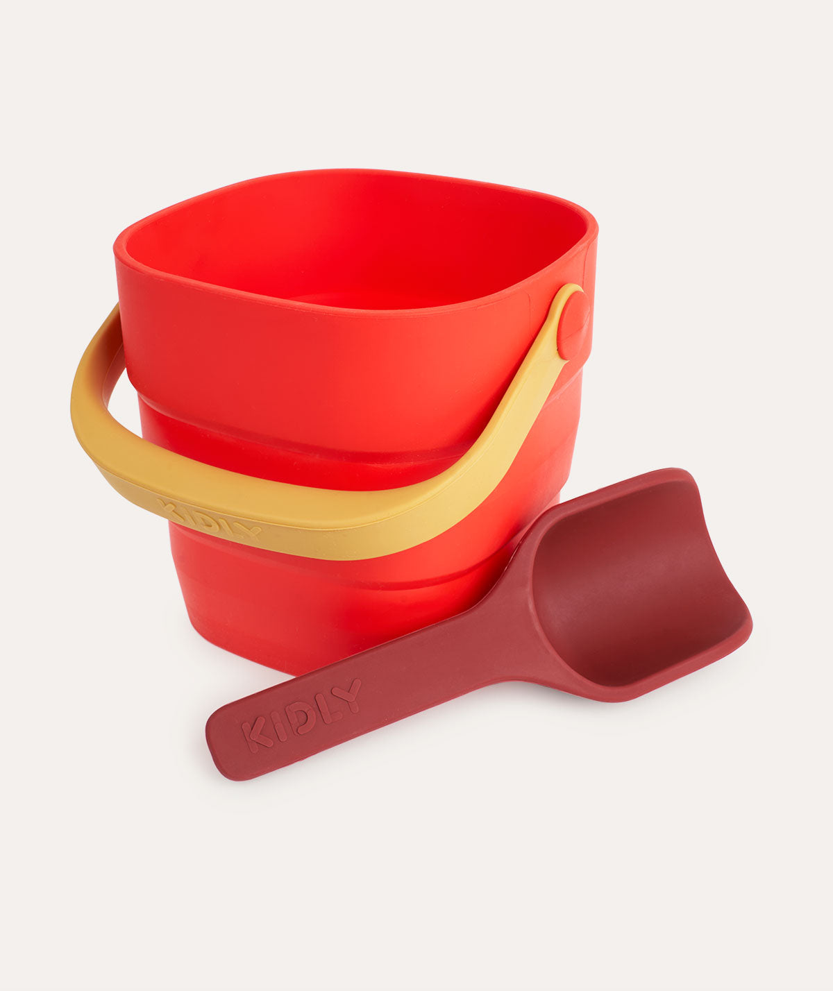 Buy the Red KIDLY Label Foldaway Bucket Spade Set KIDLY